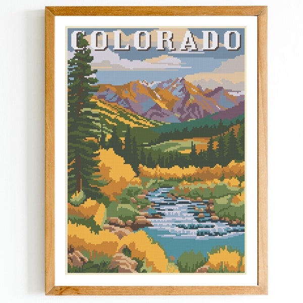 Colorado Cross Stitch - Etsy