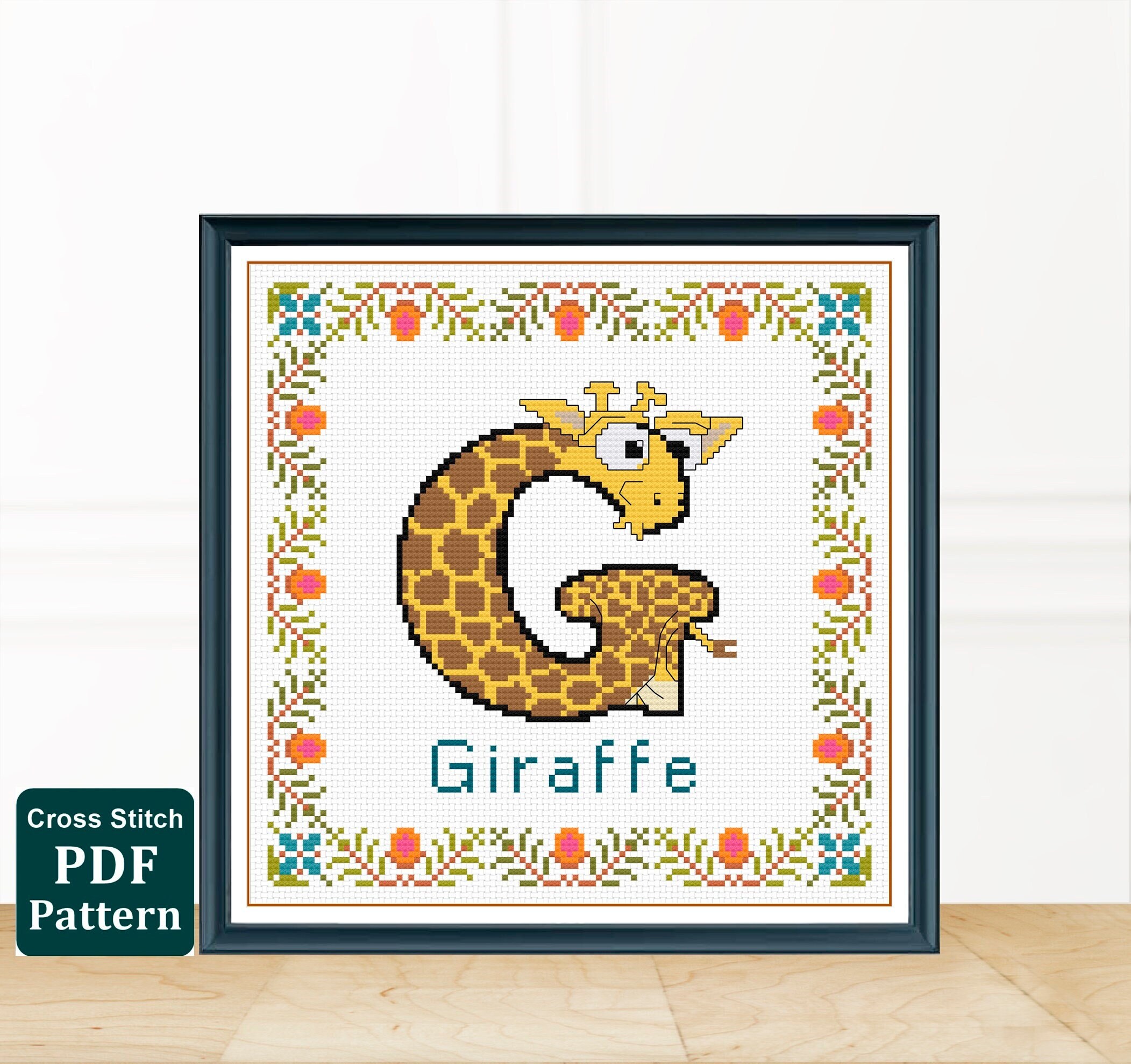 Letter G Cross Stitch Pattern / Alphabet Cross Stitch / - Etsy