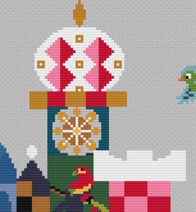 Small World Cross Stitch PDF Pattern / Embroidery / Needlepoint ...