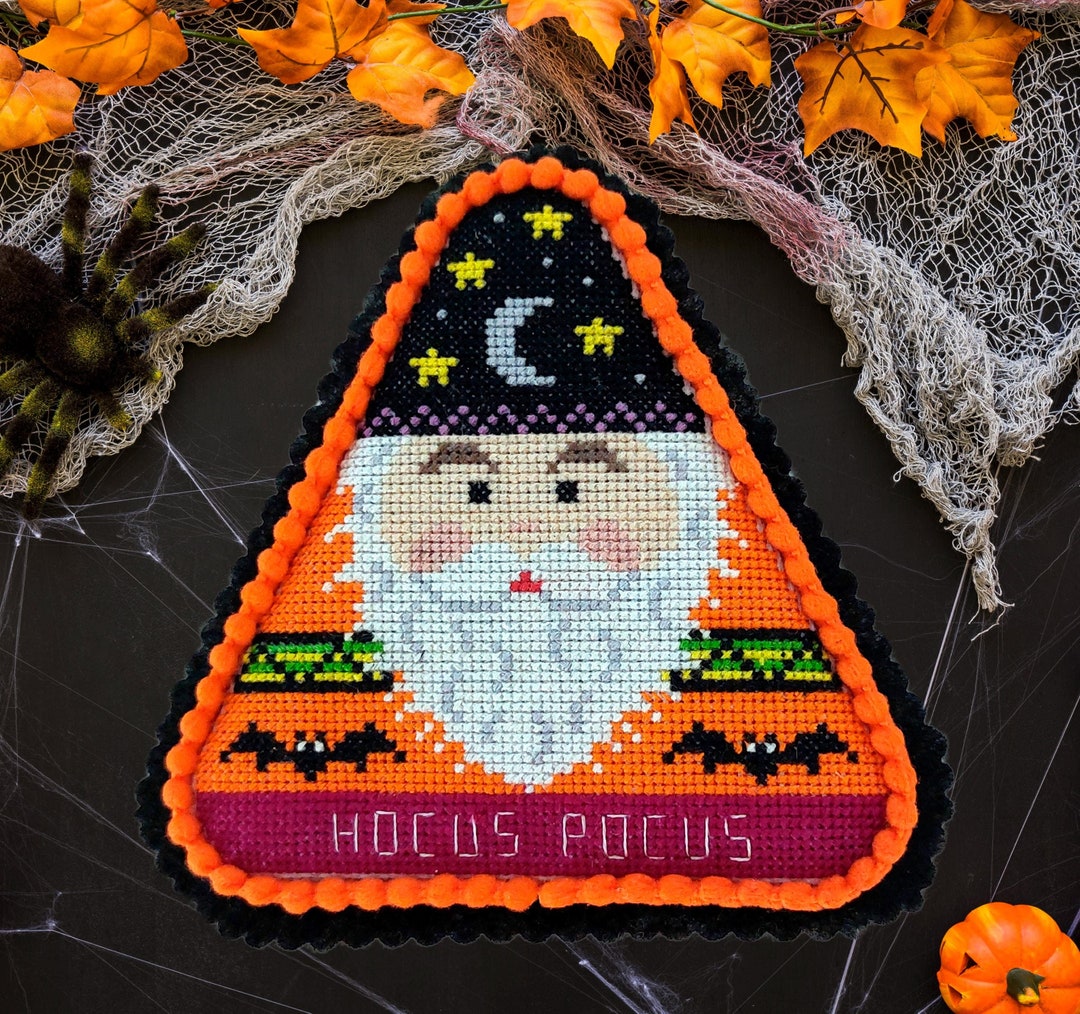 Magician Cross Stitch Pattern: Halloween Needlepoint (digital Pattern ...