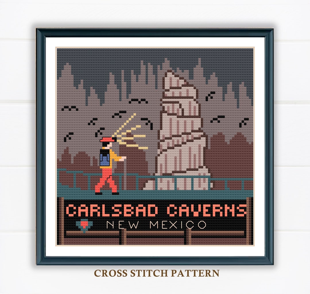 Carlsbad Caverns National Park Cross Stitch Pattern (digital PDF) - Etsy