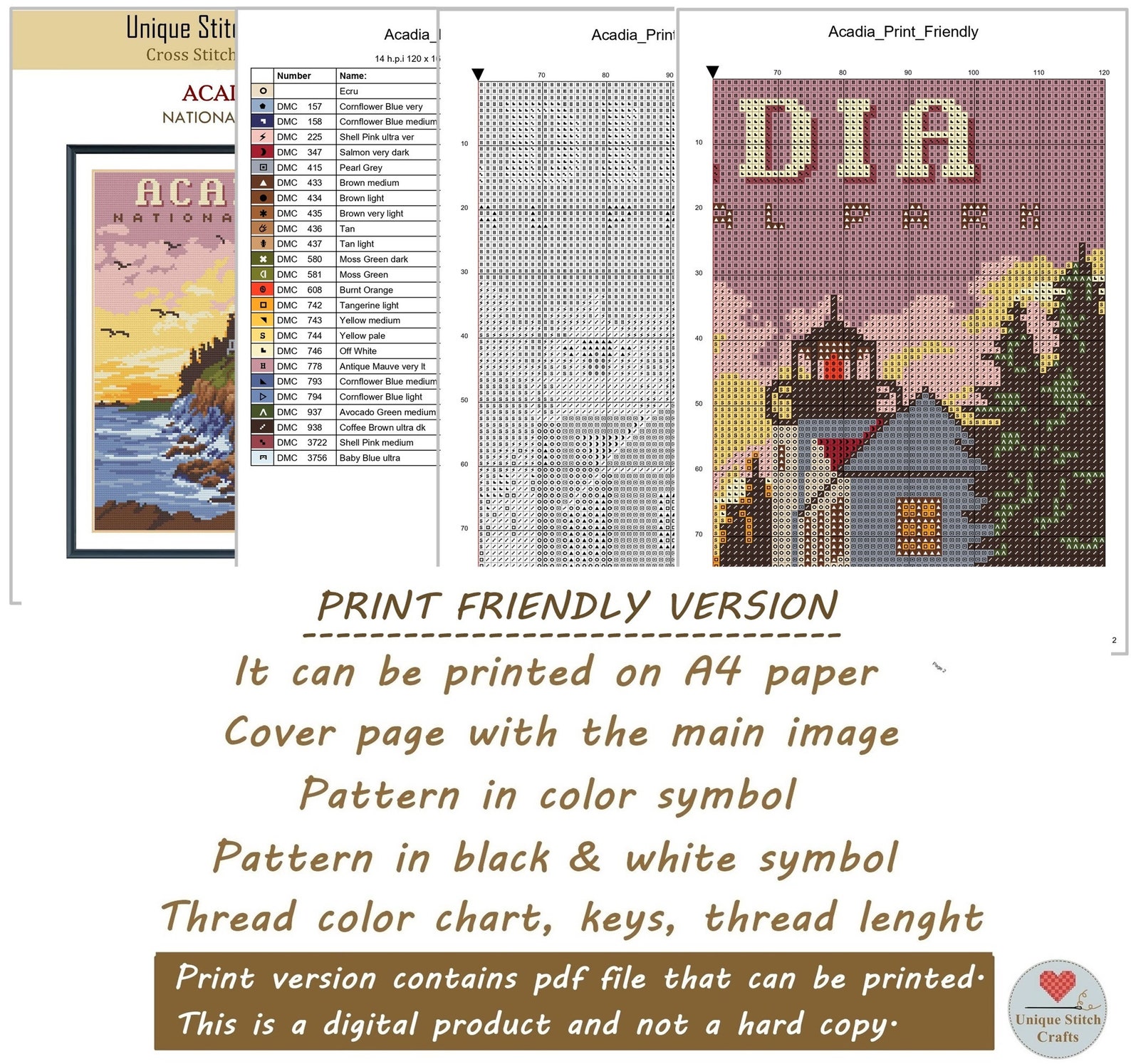Carlsbad Caverns Cross Stitch Pattern: New Mexico Landscape (digital ...