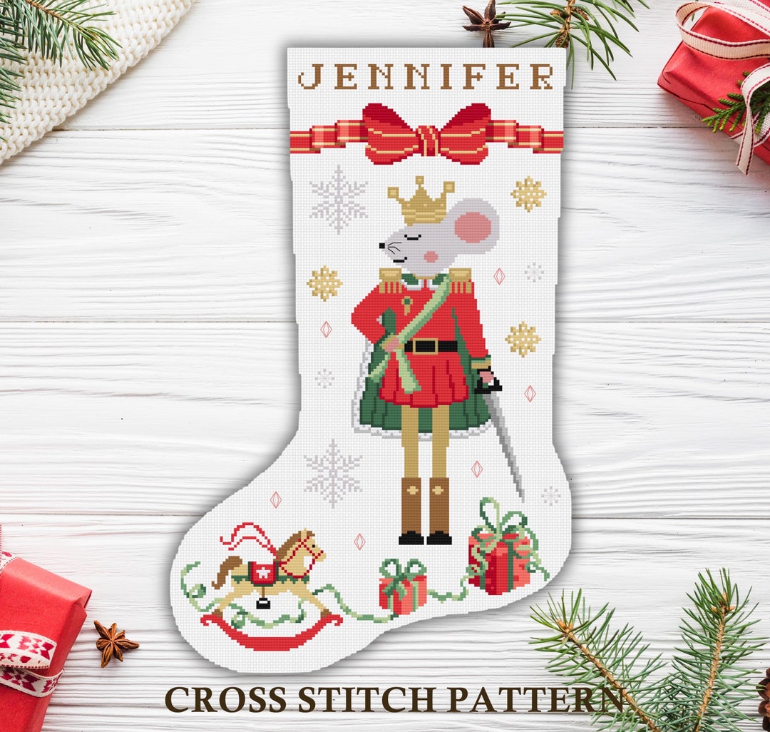 Rat King Christmas Stocking Cross Stitch Pattern: Nutcracker ...
