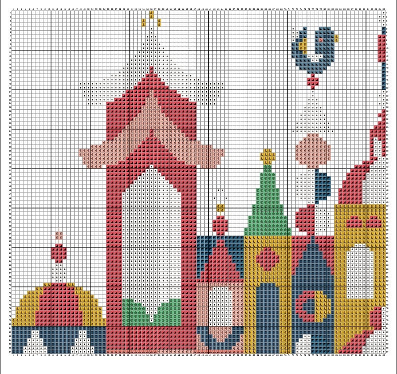 Princess Castle Cross Stitch Pattern / Sleeping Beauty Cross - Etsy