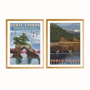 Set of 8 Alaska National Parks Cross Stitch Pattern / Alaska Landcsape ...