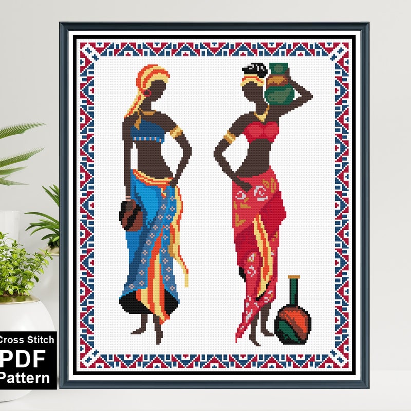 African Cross Stitch Pattern - Etsy