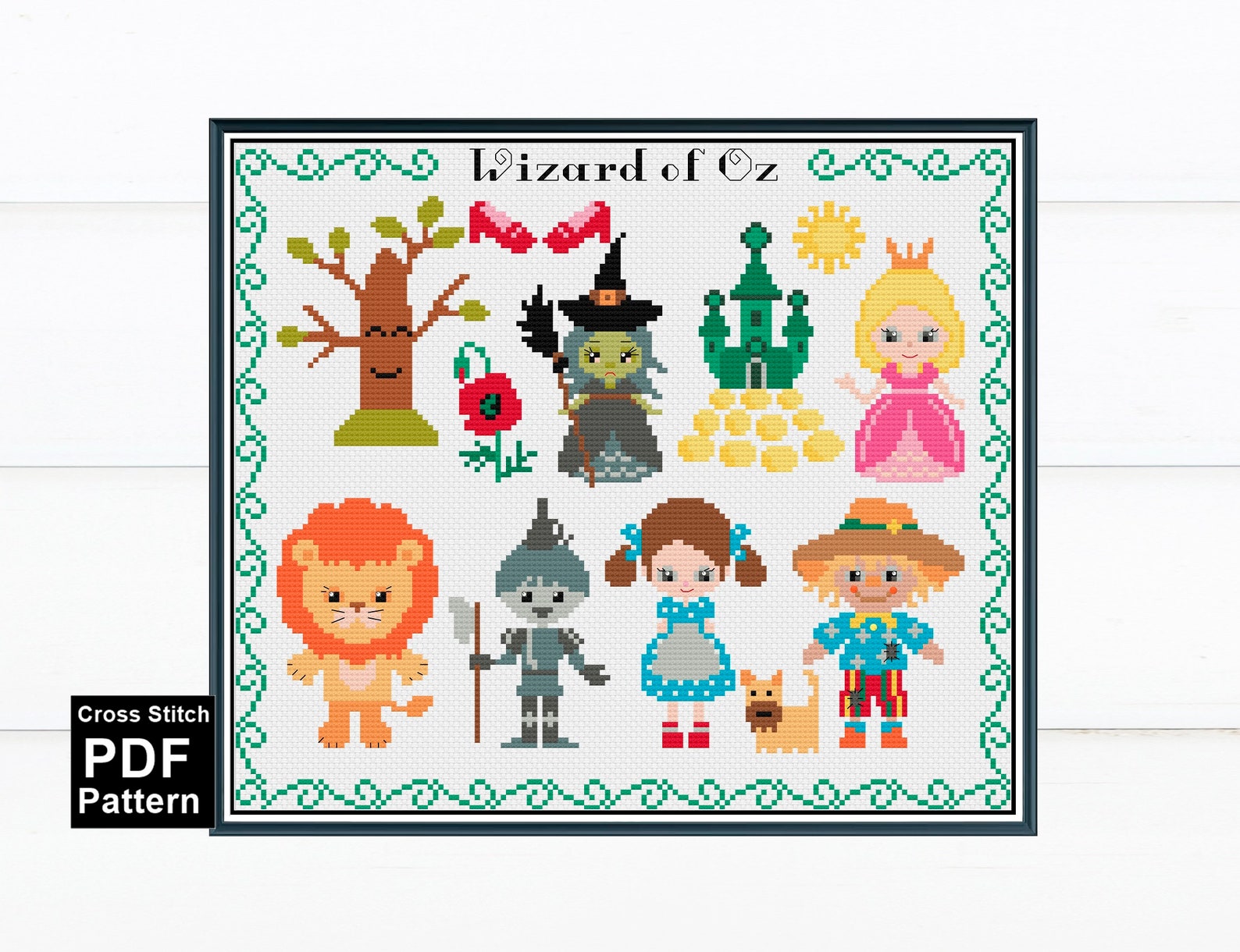 Wizard of Oz Cross Stitch Digital Pattern / Fairytale | Etsy