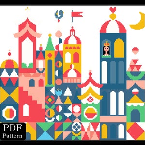 Princess Castle Cross Stitch Pattern / Sleeping Beauty Cross - Etsy