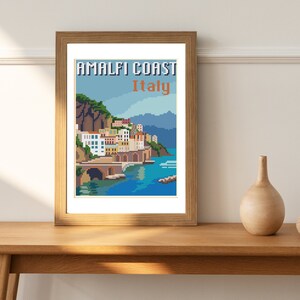 Amalfi Coast Cross Stitch Pattern: Italy Landscape (instant Download ...