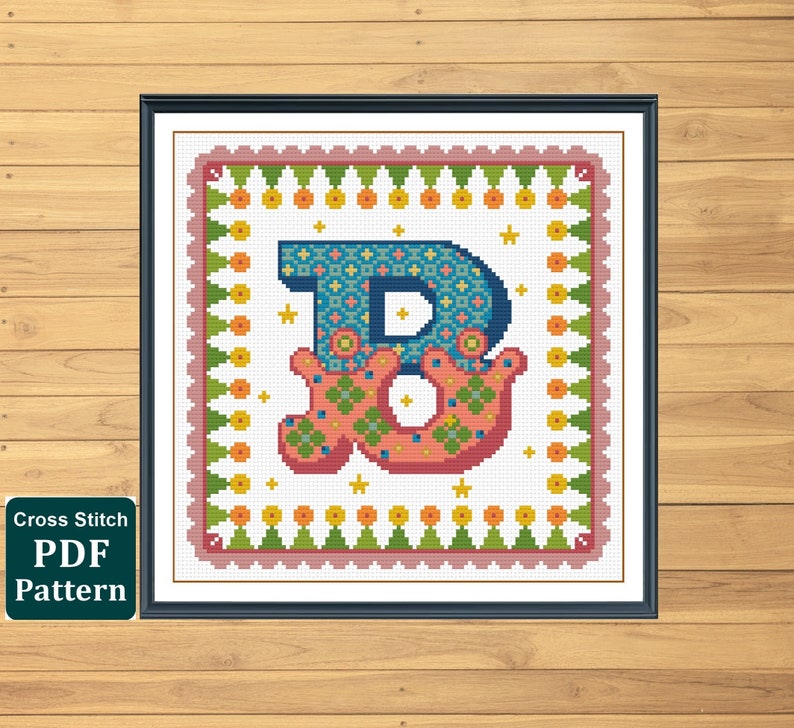 Circus Letter B Cross Stitch Pattern / Alphabet Nursery Home - Etsy