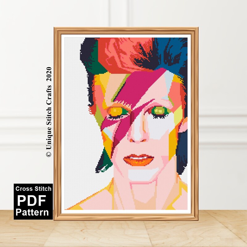 Bowie Cross Stitch - Etsy