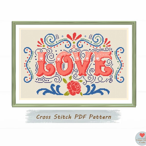Love Cross Stitch - Etsy