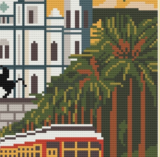 New Orleans Cross Stitch Pattern: American Travel Needlepoint (PDF) - Etsy