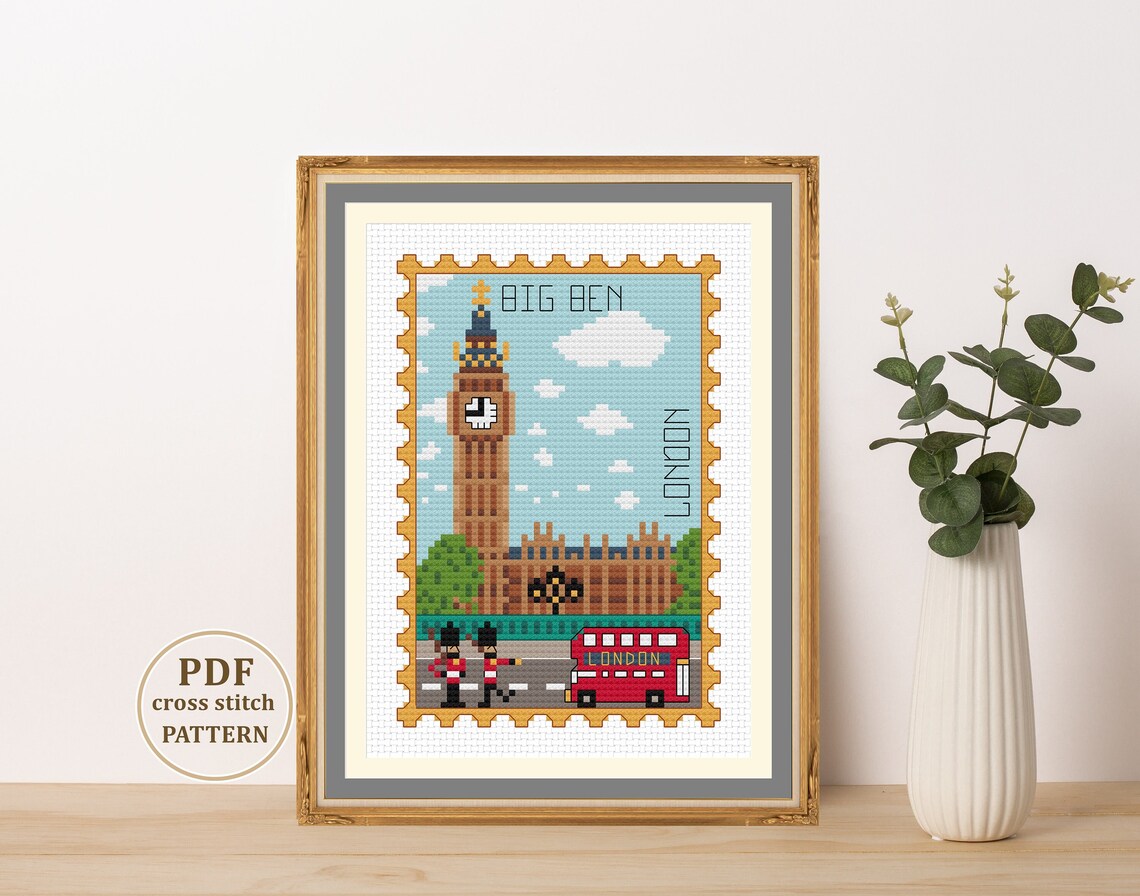 Big Ben Cross Stitch Pattern / World Landmark Series 2 / - Etsy