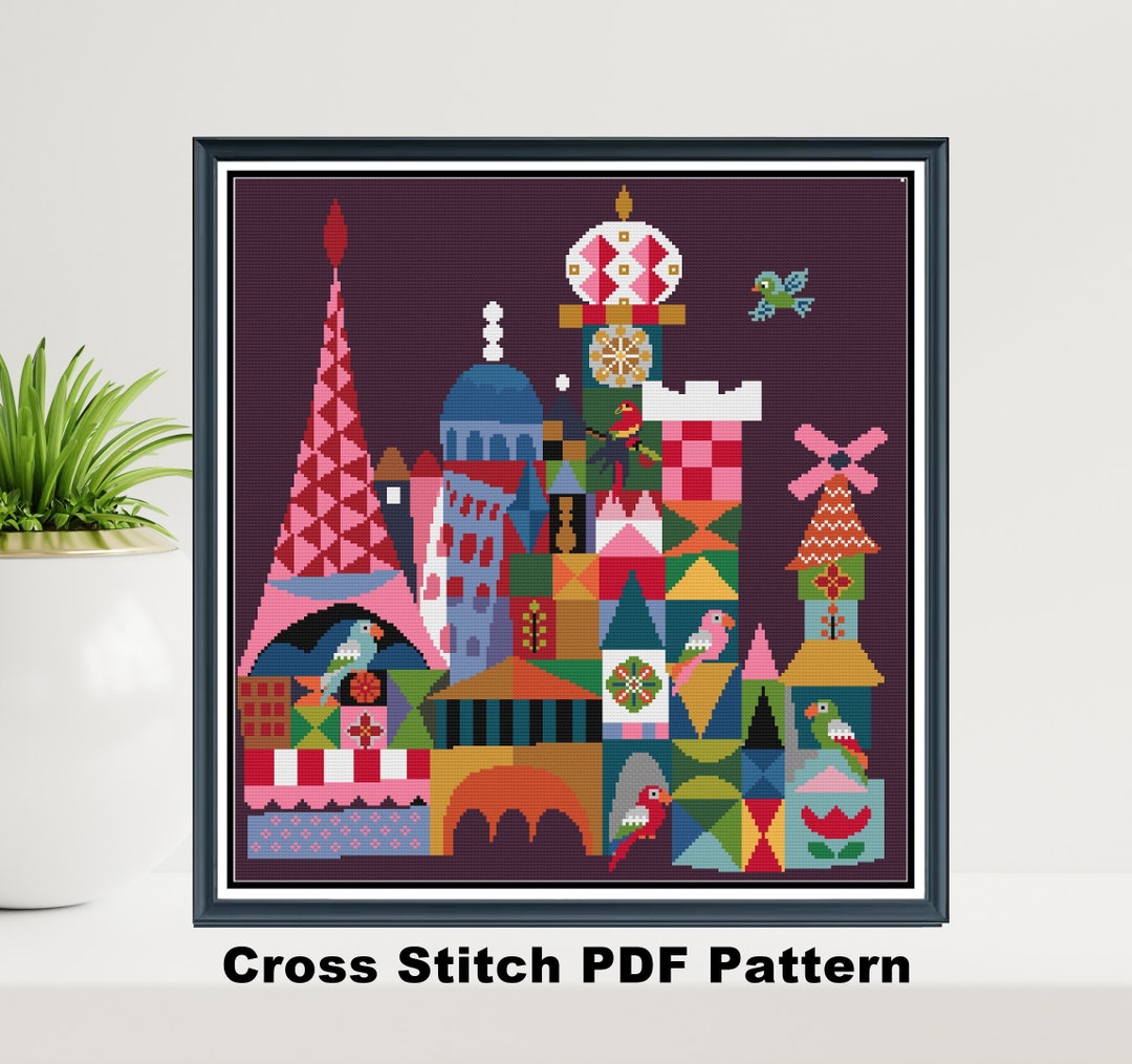 Small World Cross Stitch PDF Pattern / Embroidery / Needlepoint ...