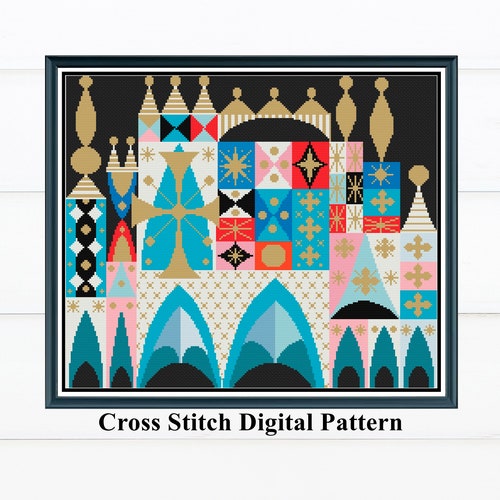 Small World Cross Stitch PDF Pattern / Embroidery / | Etsy