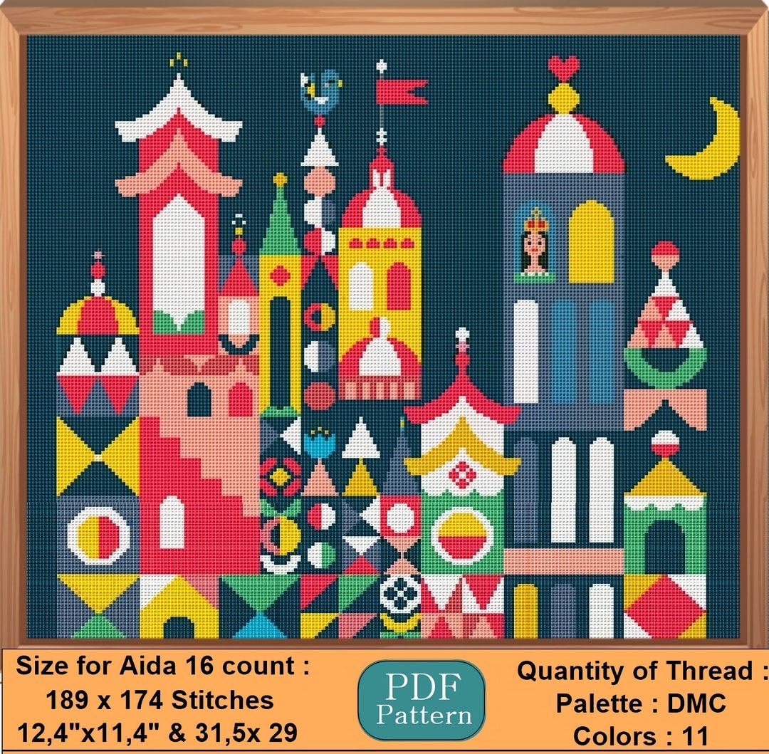 Princess Castle Cross Stitch Pattern / Sleeping Beauty Cross - Etsy