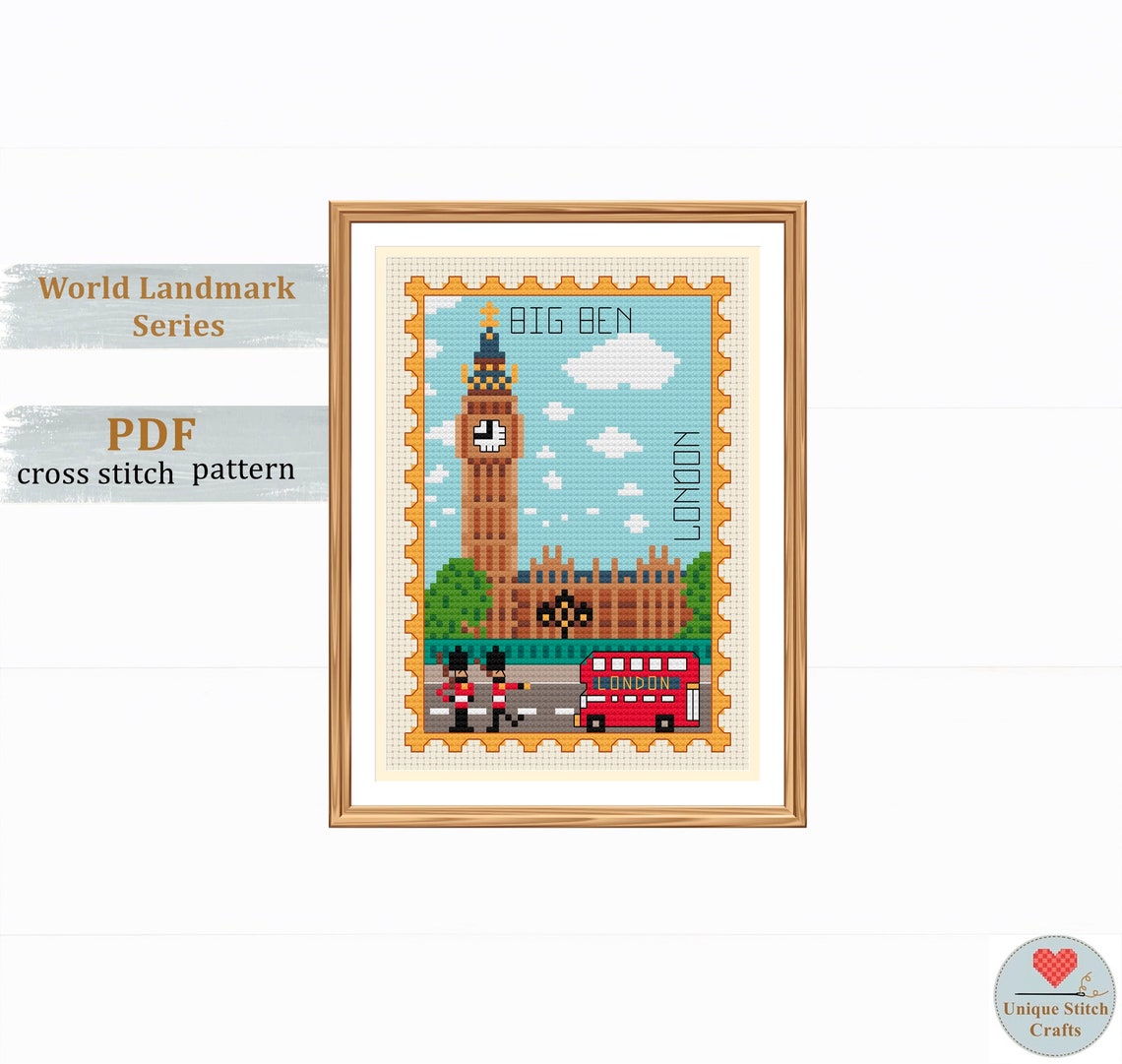 Big Ben Cross Stitch Pattern / World Landmark Series 2 / - Etsy