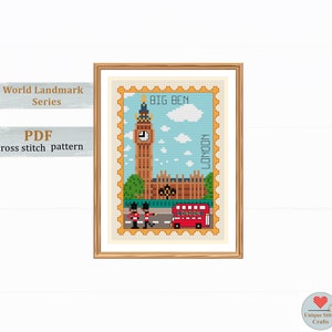 Big Ben Cross Stitch Pattern / World Landmark Series #2 / London City ...