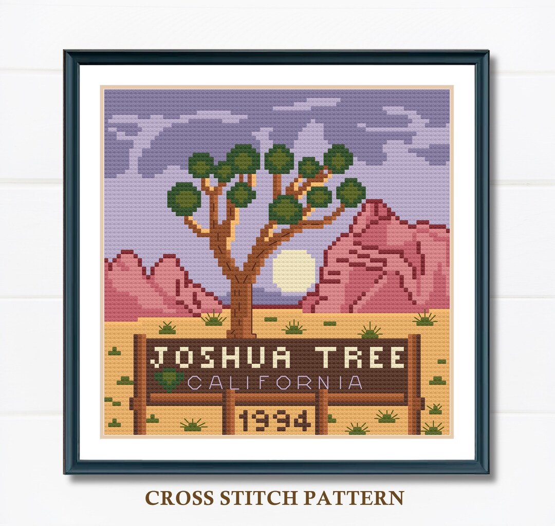Joshua Tree Cross Stitch Pattern / National Parks Needlepoint - Etsy