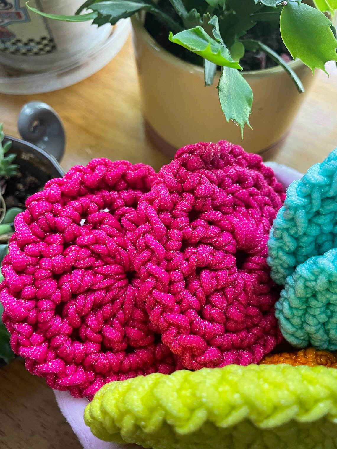 Dish Scrubbies Crochet Pot Scrubber Kitchen Dish Sponge | Etsy