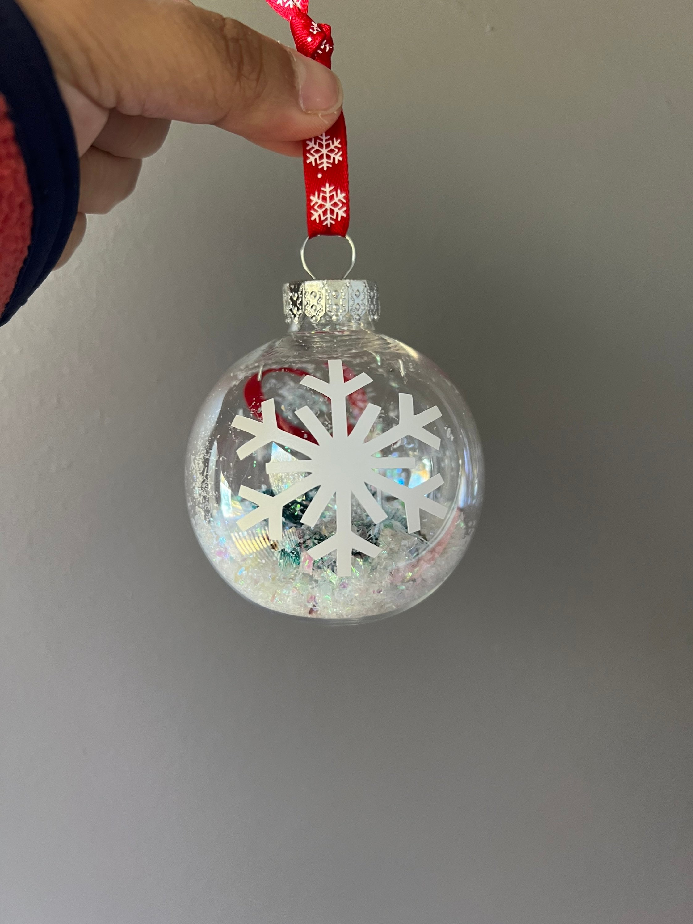 Personalized Clear Christmas Ornament/clear Plastic Ornaments - Etsy
