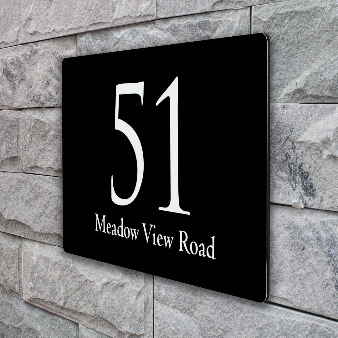 Personalised Modern House Sign Door Plaque Made From Composite ...