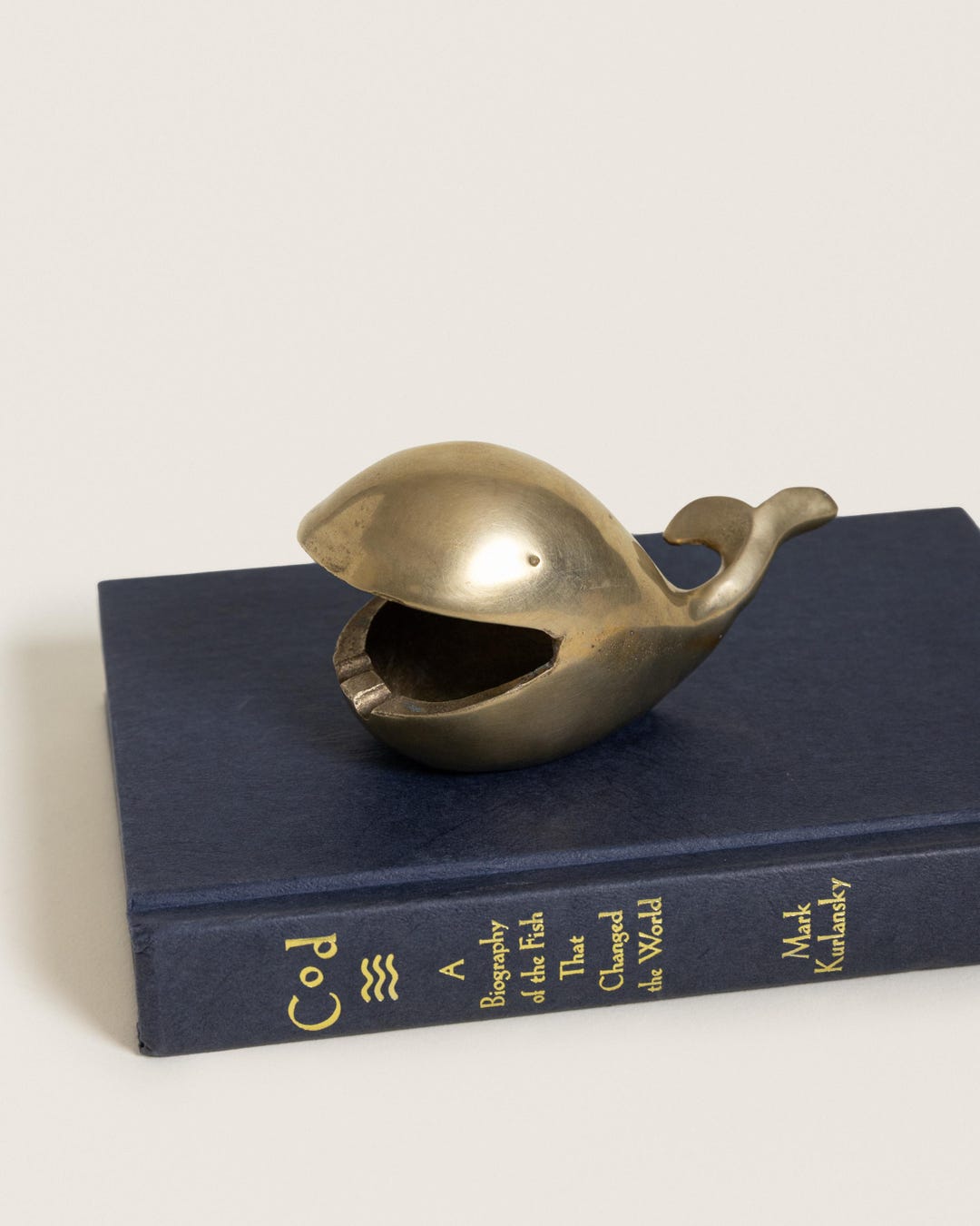 Vintage Brass Whale Ashtray Paperweight - Mid Century Modern Office ...