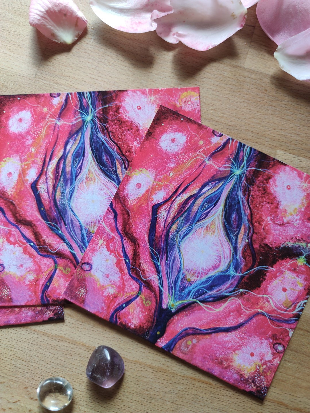 Dancing Yoni Portal Light Altar Cards Women's Circle Wild - Etsy