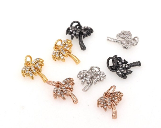 Coconut Tree Pendant,coconut Tree Necklace,18k Gold Filled Plant ...