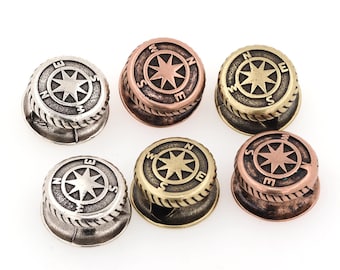 Vintage Compass Spacer Beads, Compass Spacer Beads, Compass Charm ...