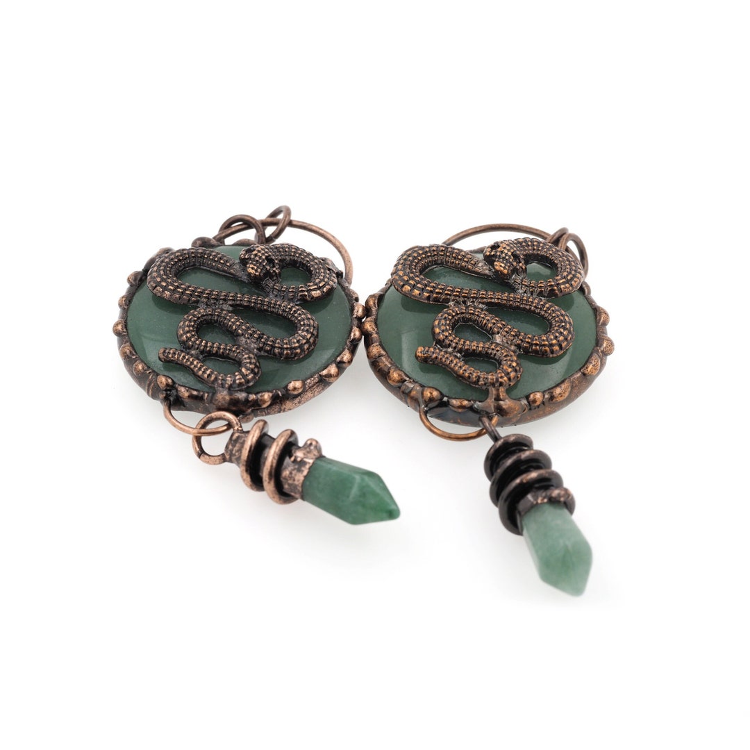 Antique Copper Natural Stone Original Gemstone Healing Crystal Handmade ...