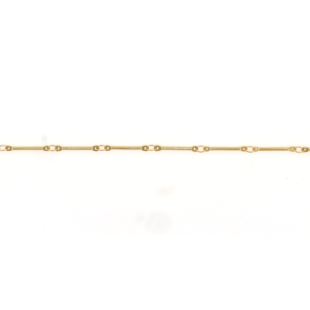 1 Meter 18K Gold Fills Small Rectangular Chain Welding Chain Semi ...