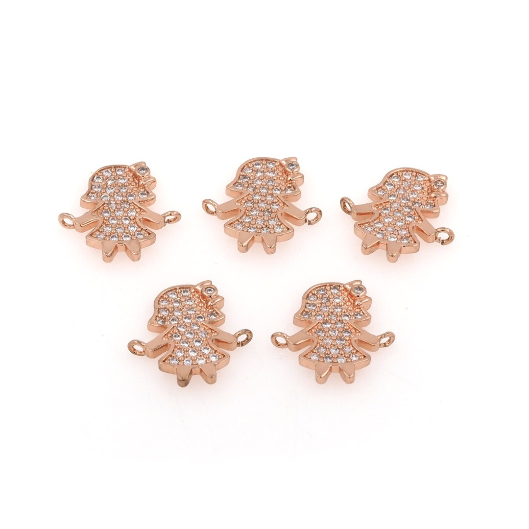 CZ Micro Density Kids Connector,girl Connector, Cute Girl Connector ...