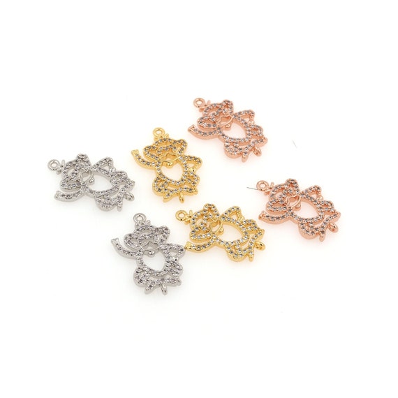 Monkey Connector Line Monkey Connector Micropavé CZ Monkey - Etsy