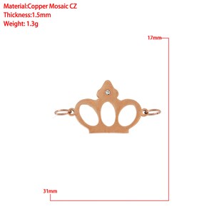 Crown Stainless Steel Connector, Crown Connector Decoration, DIY ...