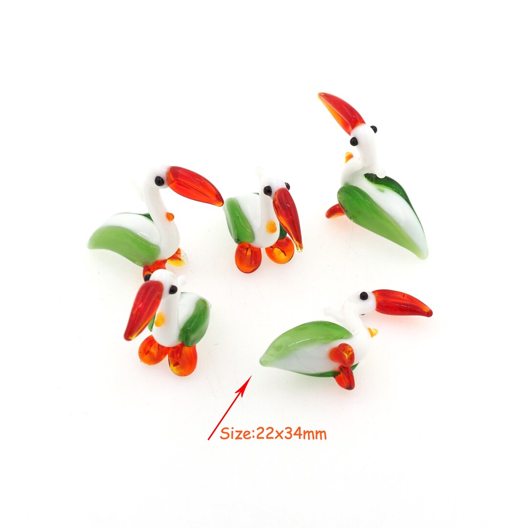 Waterfowl Glass Decorations, Cute and Small Glasses Waterfowl, Table ...