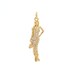 Figure Pendant, 18K Figure Pendant, Micropavé Cubic Zirconia Figure ...
