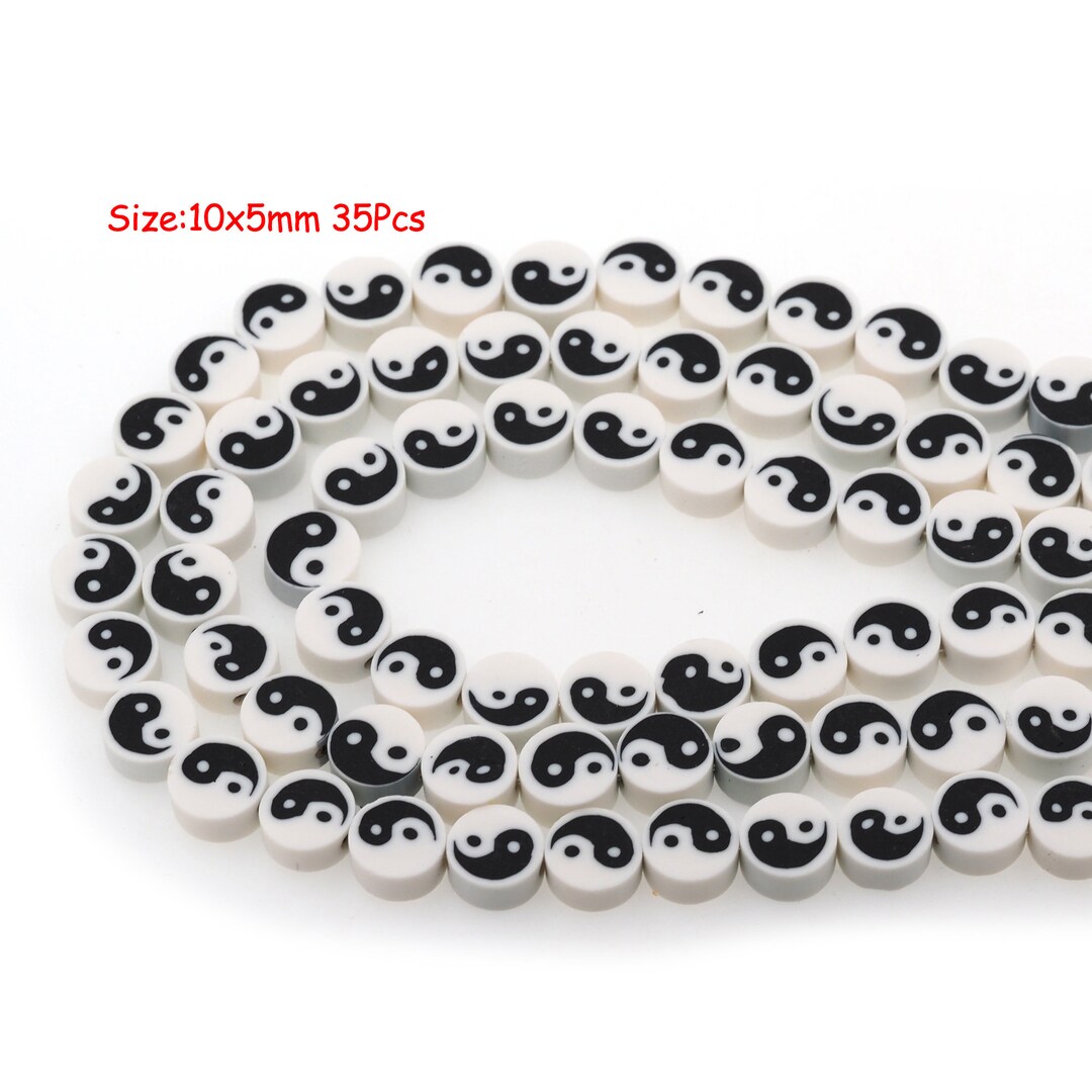 Bagua Clay Beads, Taiji Polymer Clay Beads, Flake Craft Jewelry ...