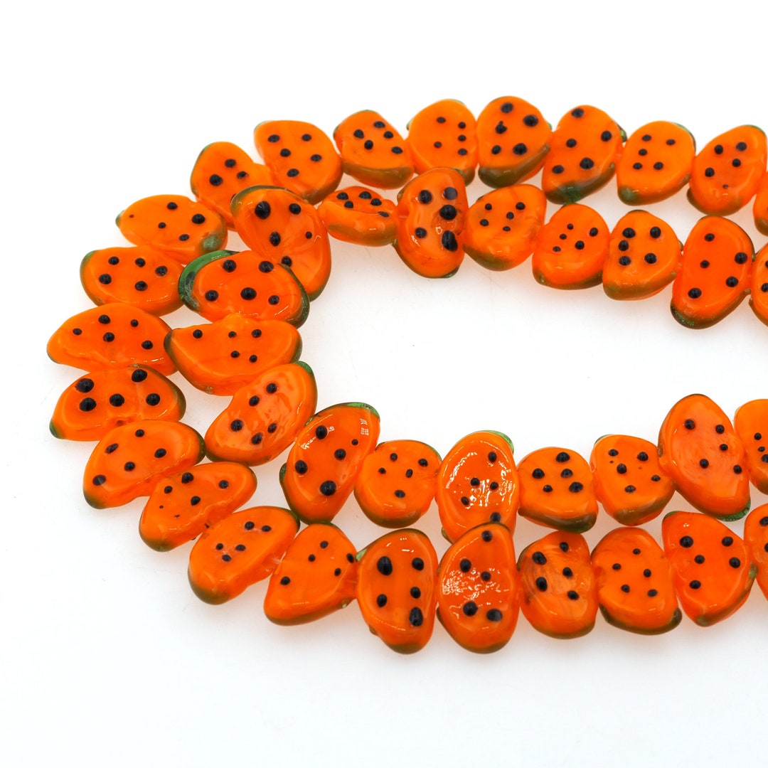 Lighted Watermelon, Cute Watermelon Beads, Glass Lighted Beads, Glass ...