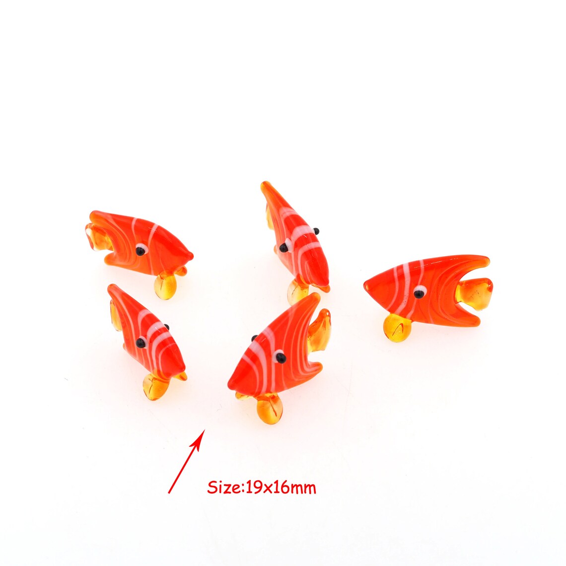 Tropical Fish Ornament, Cute Ornament, Small Fish Glass Ornament, Small ...