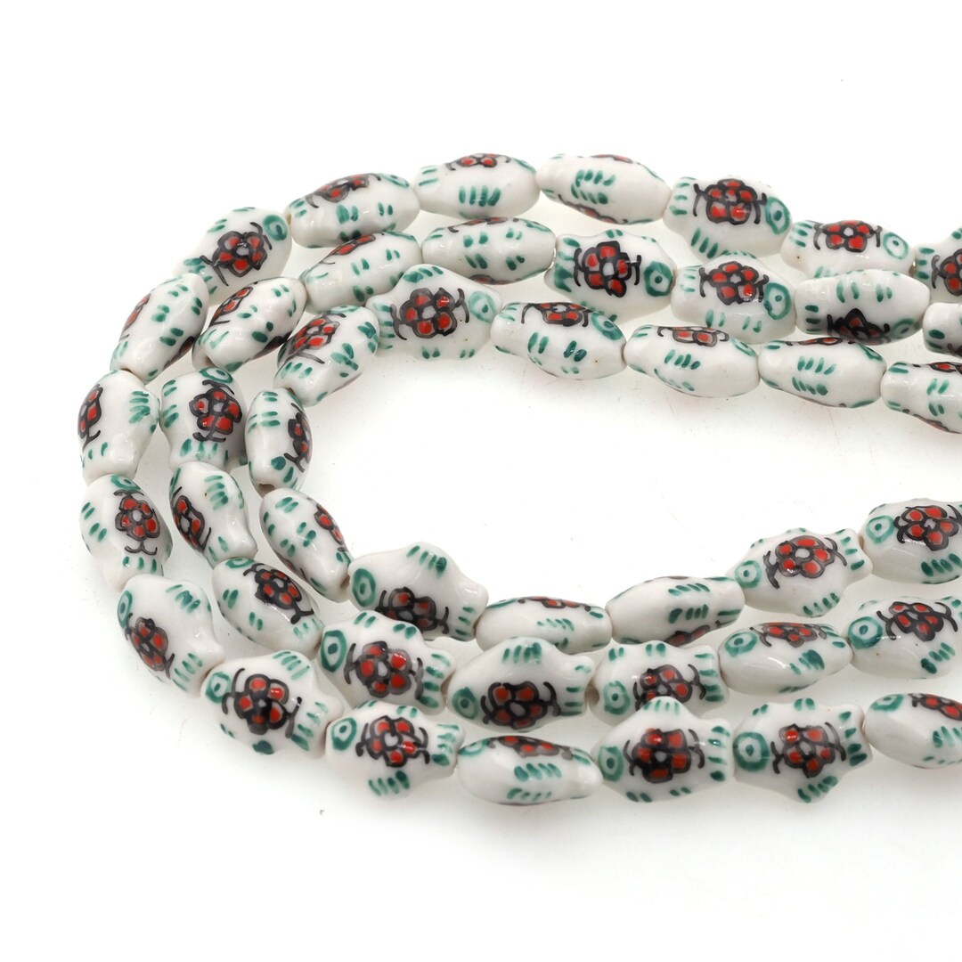 Cute Little Fat Flower Fish Beads, Kawaii Glass Lampwork Beads, Small ...