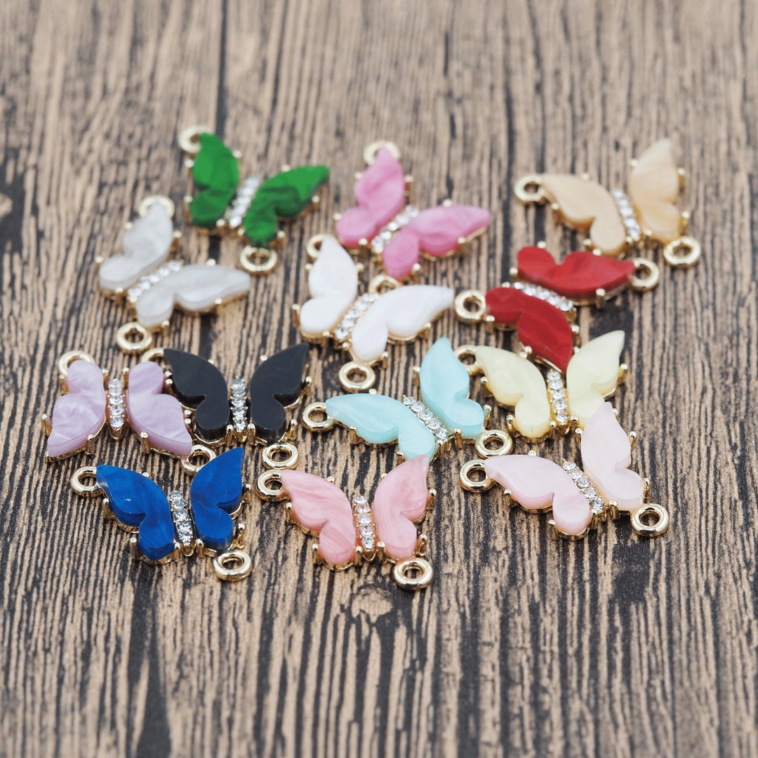 Butterfly Connector, Butterfly Pendant Jewelry, 18K Gold Filled ...