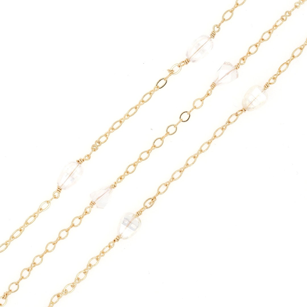 Transparent Sweet DIY Necklace Chain Pomegranate Semi-finished Chain ...