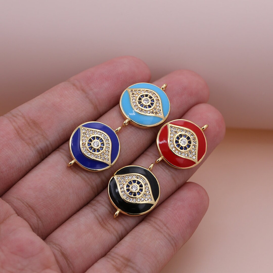Circuit Eye Connecting 18K Gold Plinter DIY Jewelry Accessories CZ ...