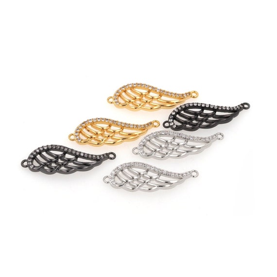 Angel Wing Connector Cutout Wing Ornament Angel Feather - Etsy