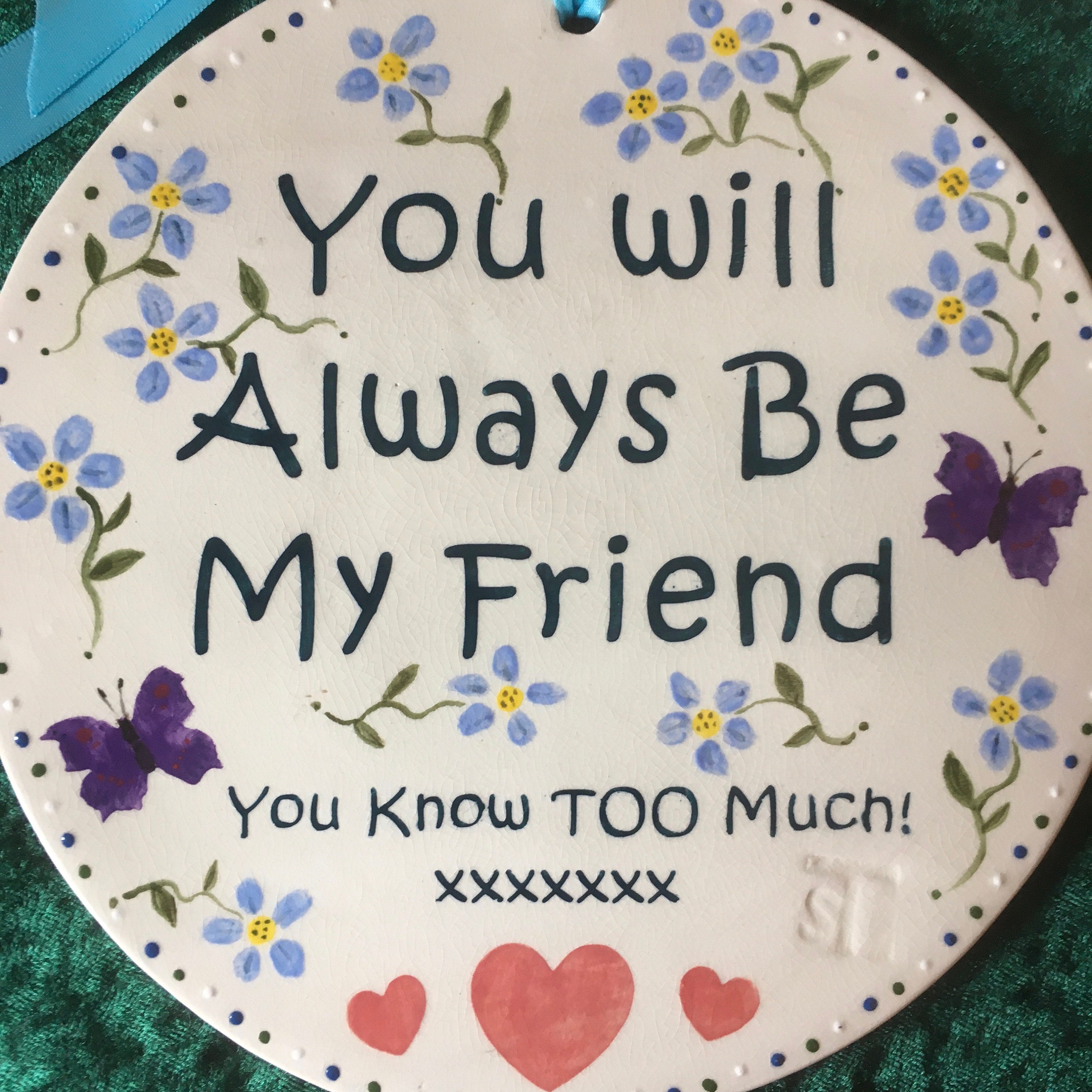 Plaque Du wirst immer mein Freund sein | Etsy