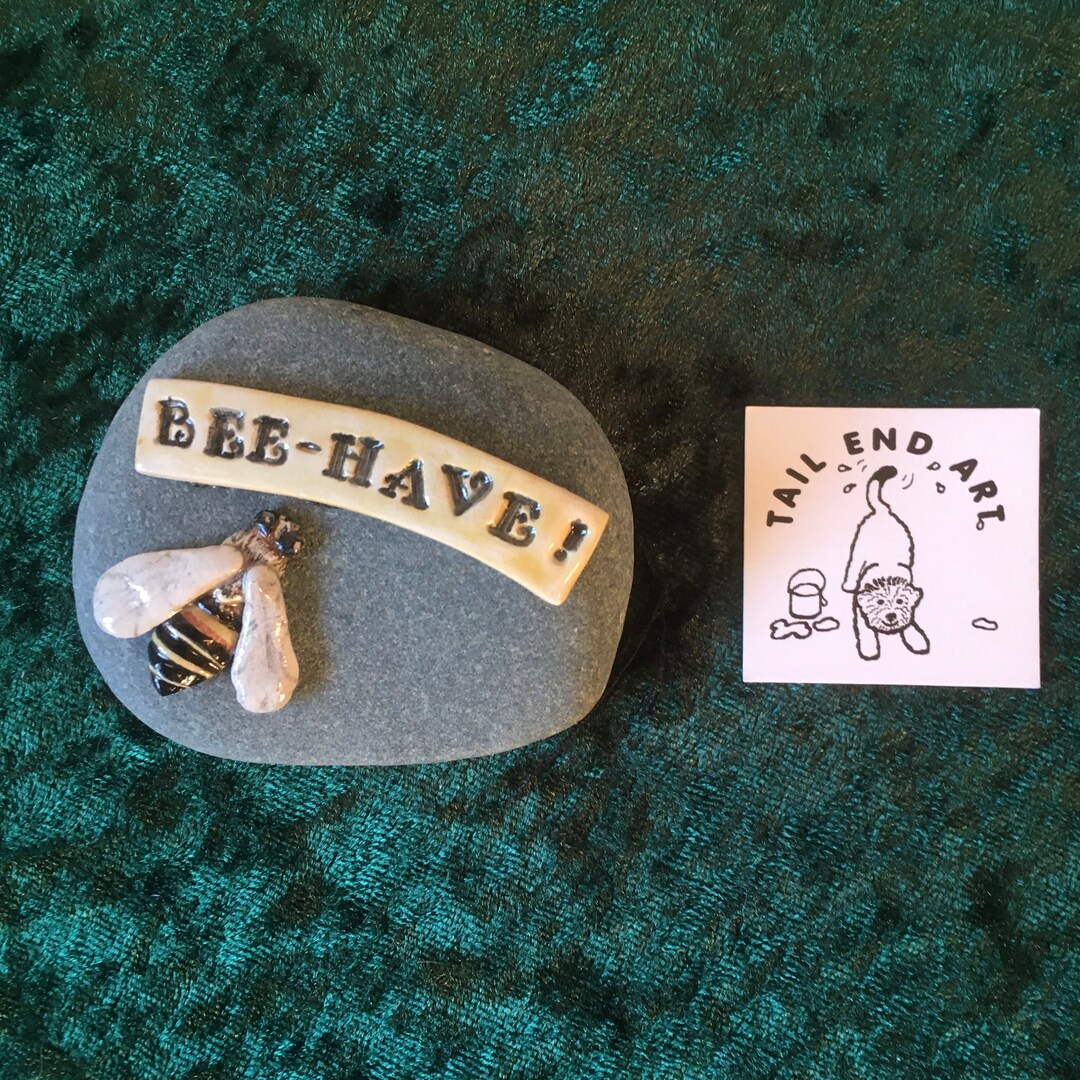 Bee Pebble Sculpture - Bee Have - Etsy