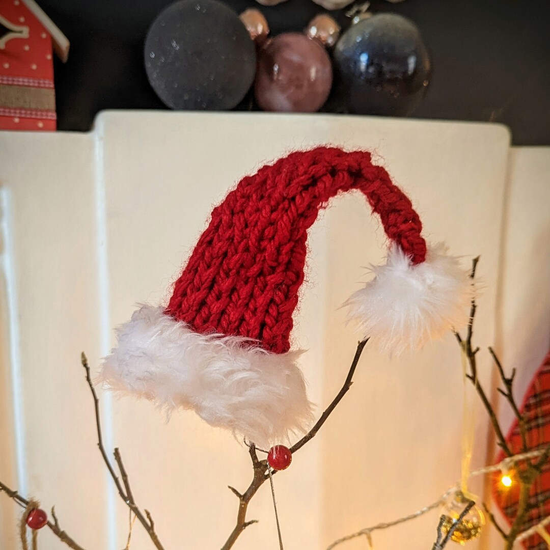Santa Hat Tree Topper, Christmas Bottle Topper, Christmas Décor ...