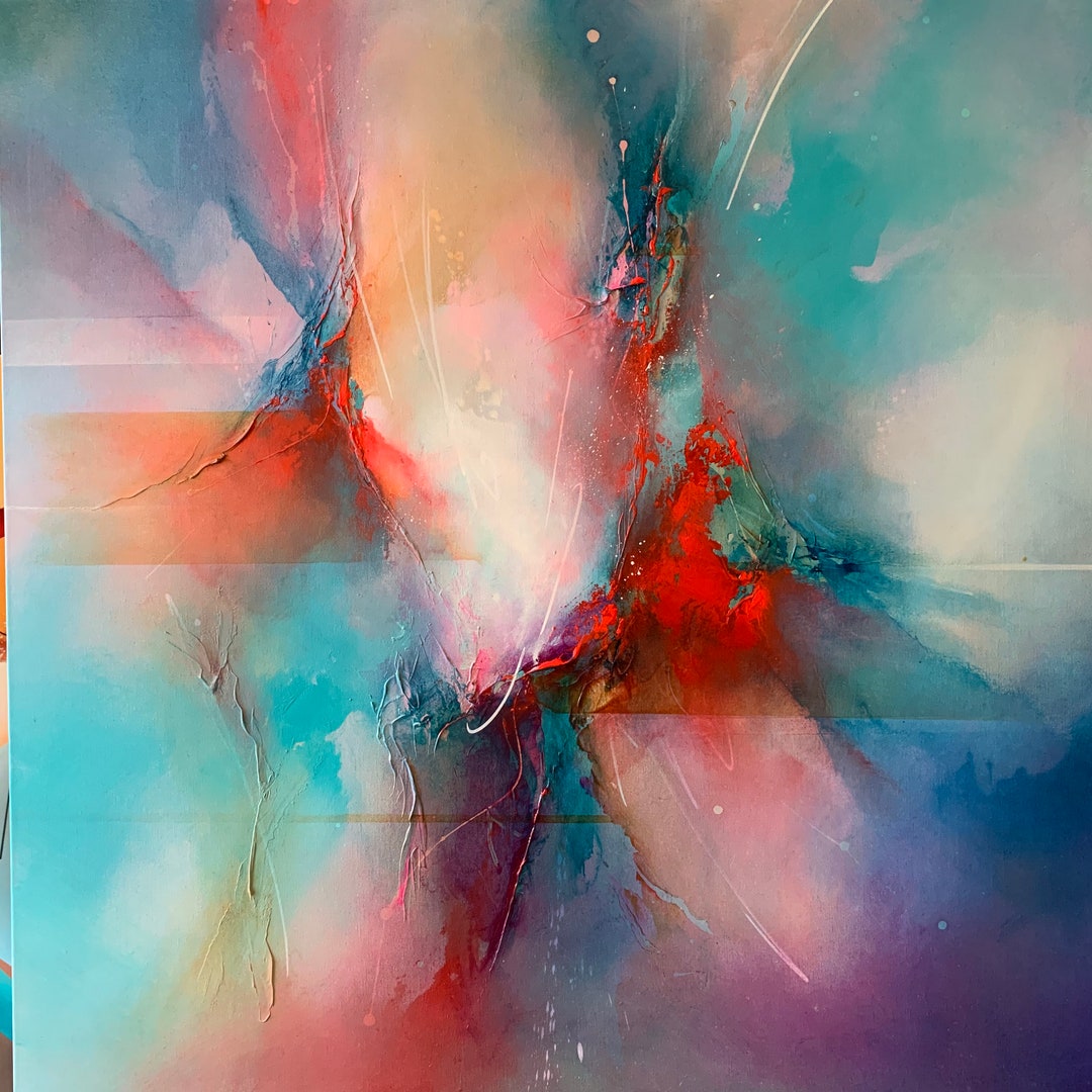 Dramatic, Original, Bold, Abstract Painting on Canvas 'union' by ...